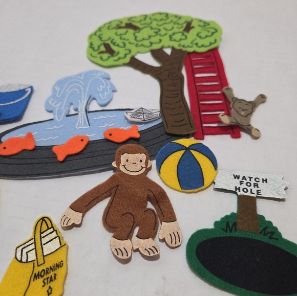 curious George | Toys | Curious George Felt Quiet Playset | Poshmark